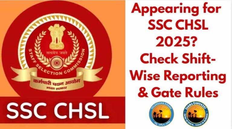 SSC CHSL 2025 Shift Timings Out – Know Your Slot & Reporting Time ...